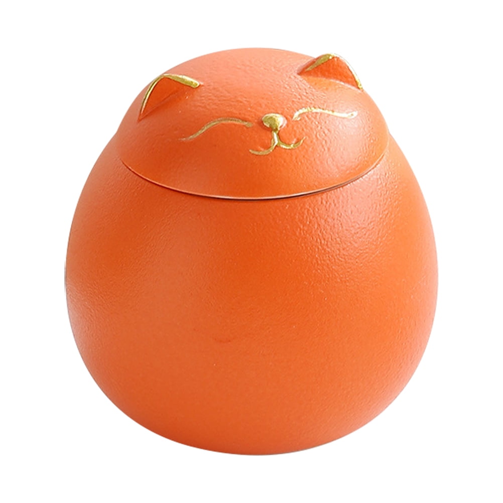 Ceramic Airtight Jar Cat Canister Bulk Candy Tea Storage Ceramics ...
