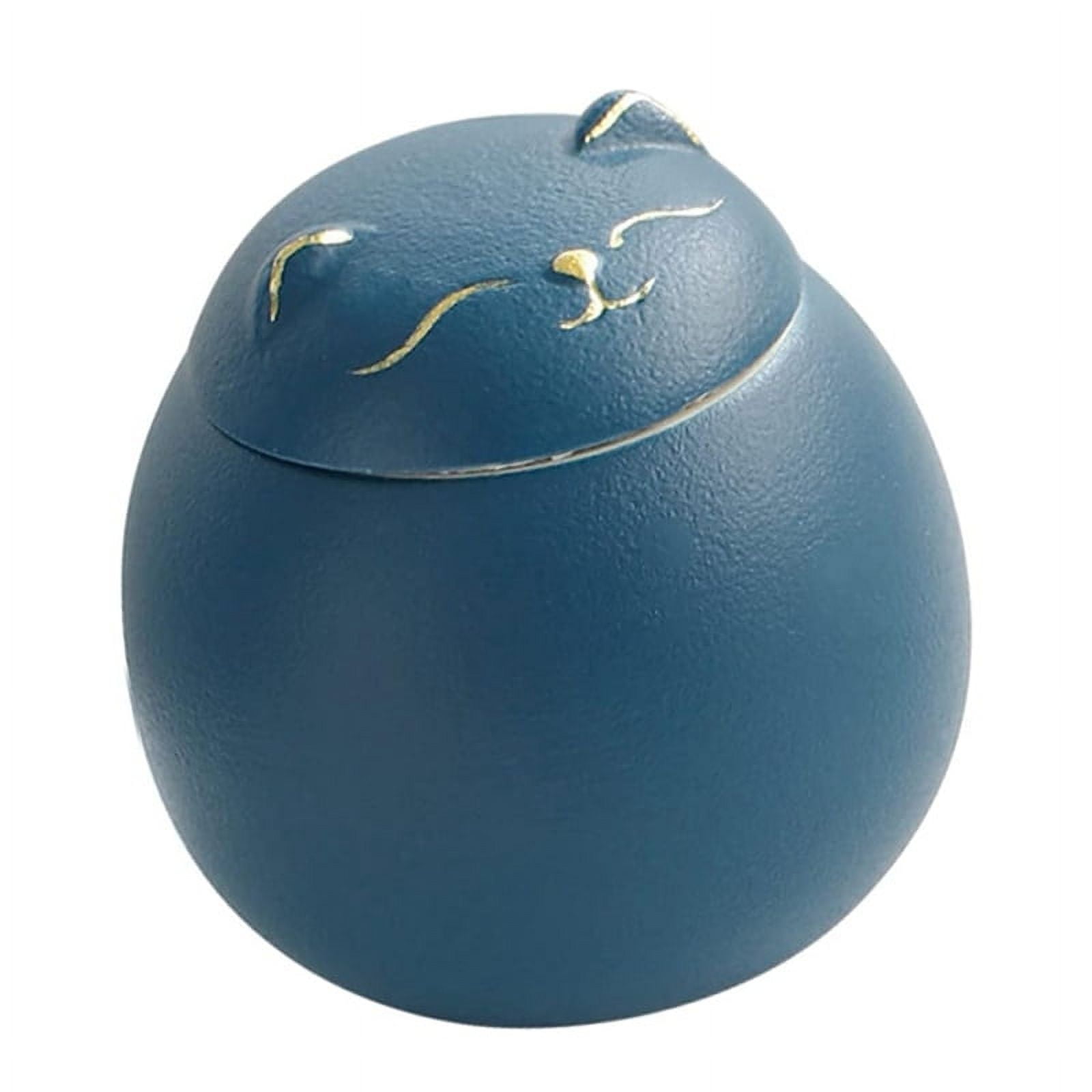 Ceramic Airtight Jar Tea Storage Jar Cat Shape Storage Jars Porcelain ...