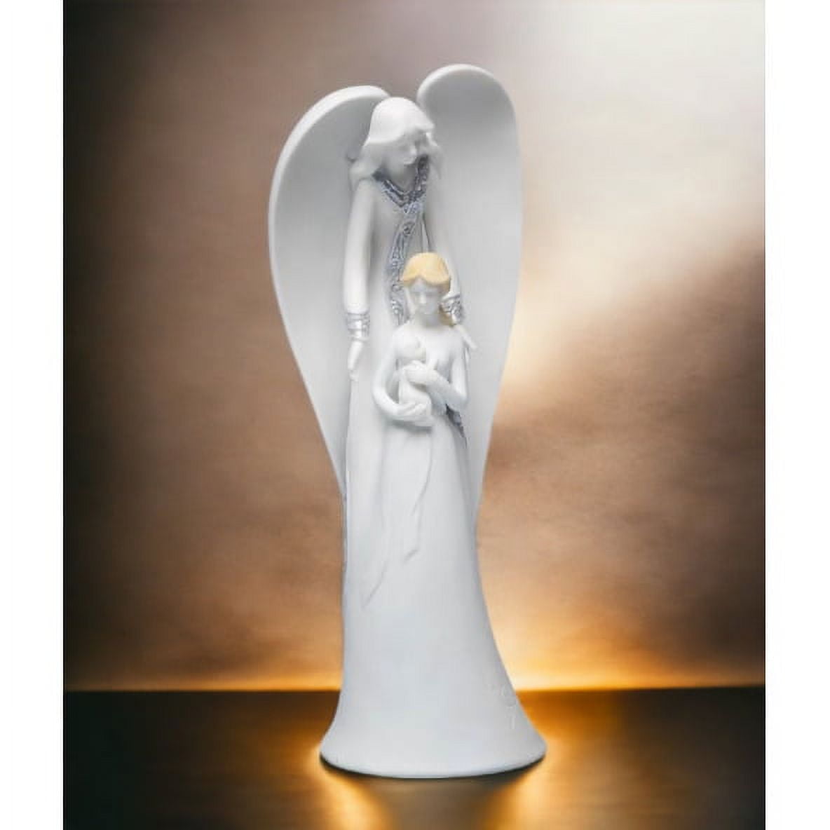 Ceramic Angel Mother Baby Figurine 4x3.625x9.75 Religious Gift ...