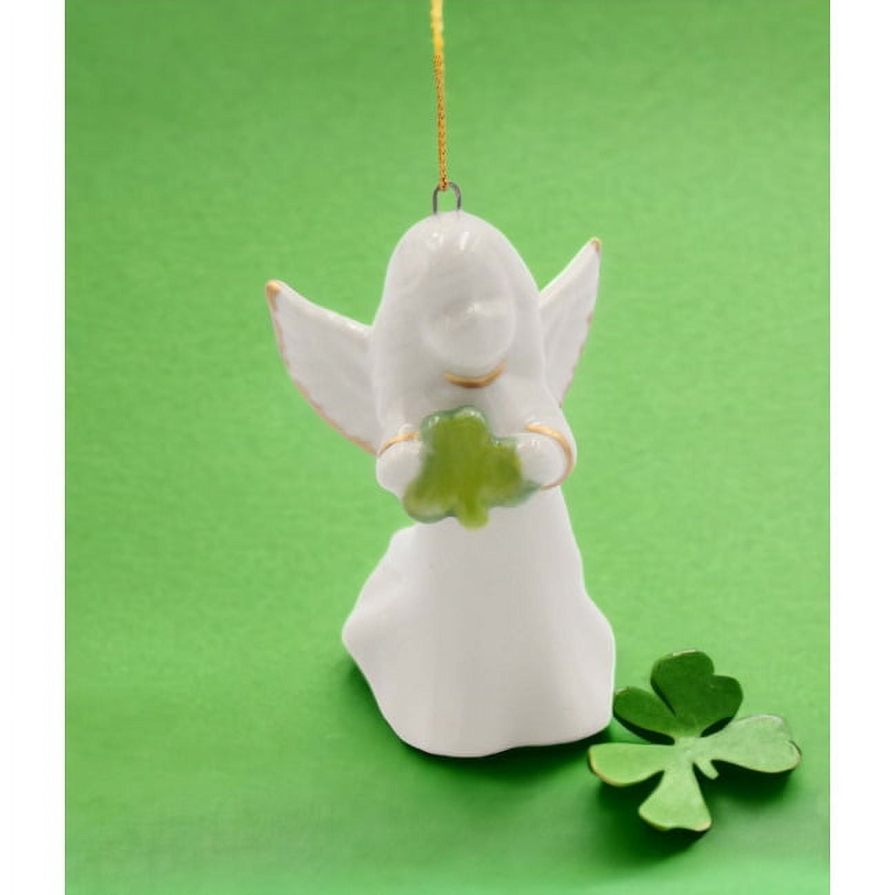 Ceramic Angel Shamrock Ornament 2x2x3.25 Mom - Walmart.com