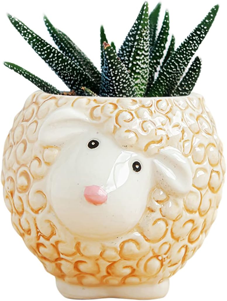 Ceramic Animal Shaped Plant Pots, Succulent Pots Mini Cute Cartoon ...