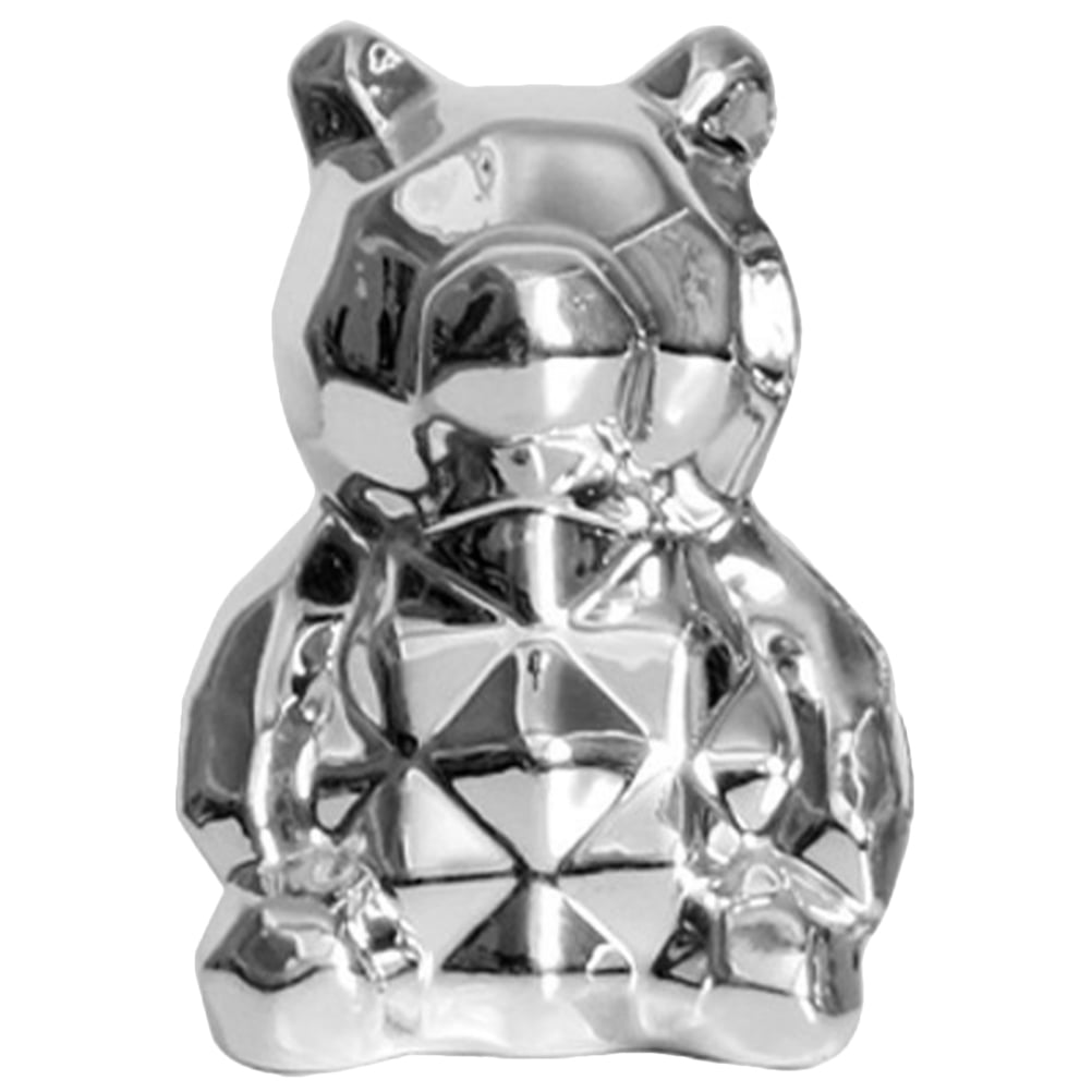 Ceramic Animal Statues Delicate Electroplate Bear Decorative Model ...