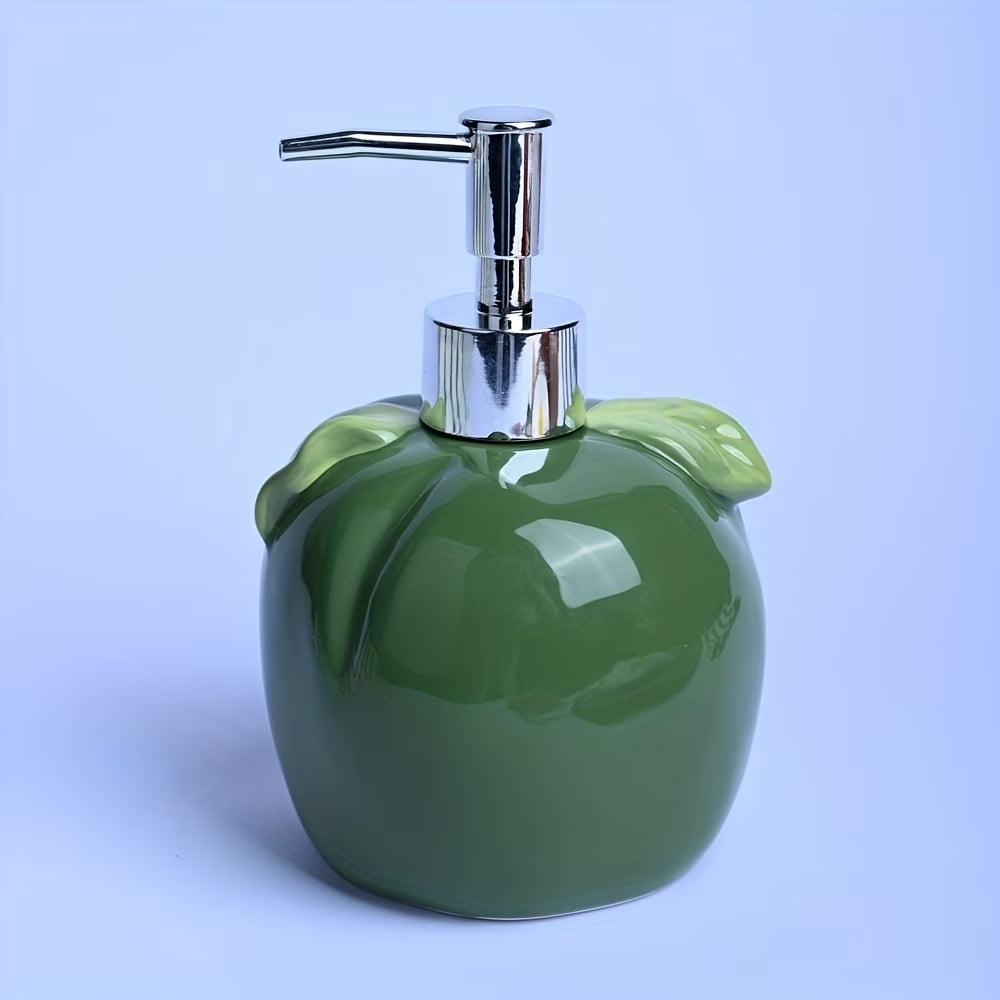 Ceramic Apple Soap Dispenser - Green & Red Apple Liquid Soap Pump for ...