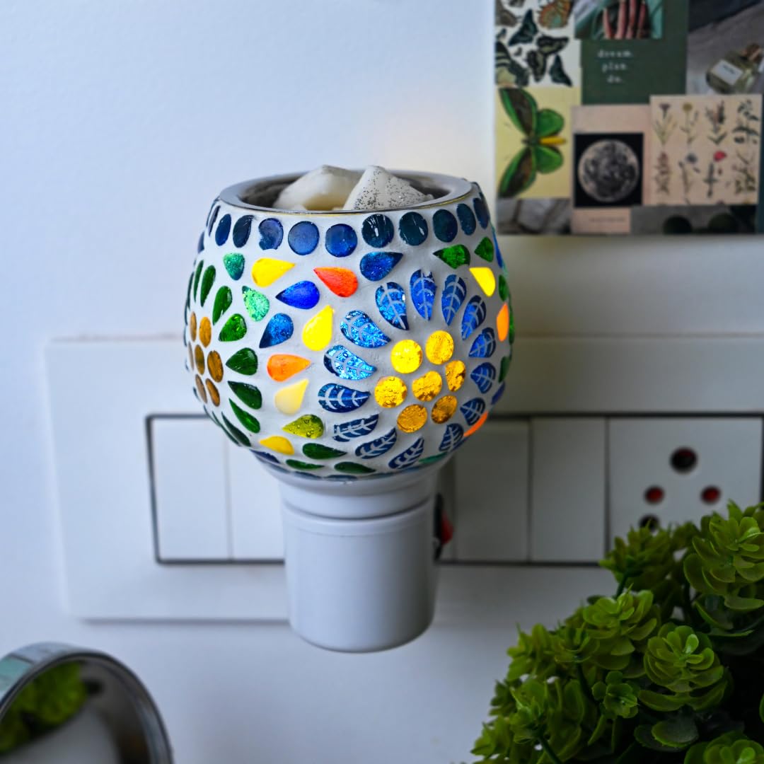Ceramic Aroma Diffuser Wax Melt Cum Night Lamp Multi Functional ...