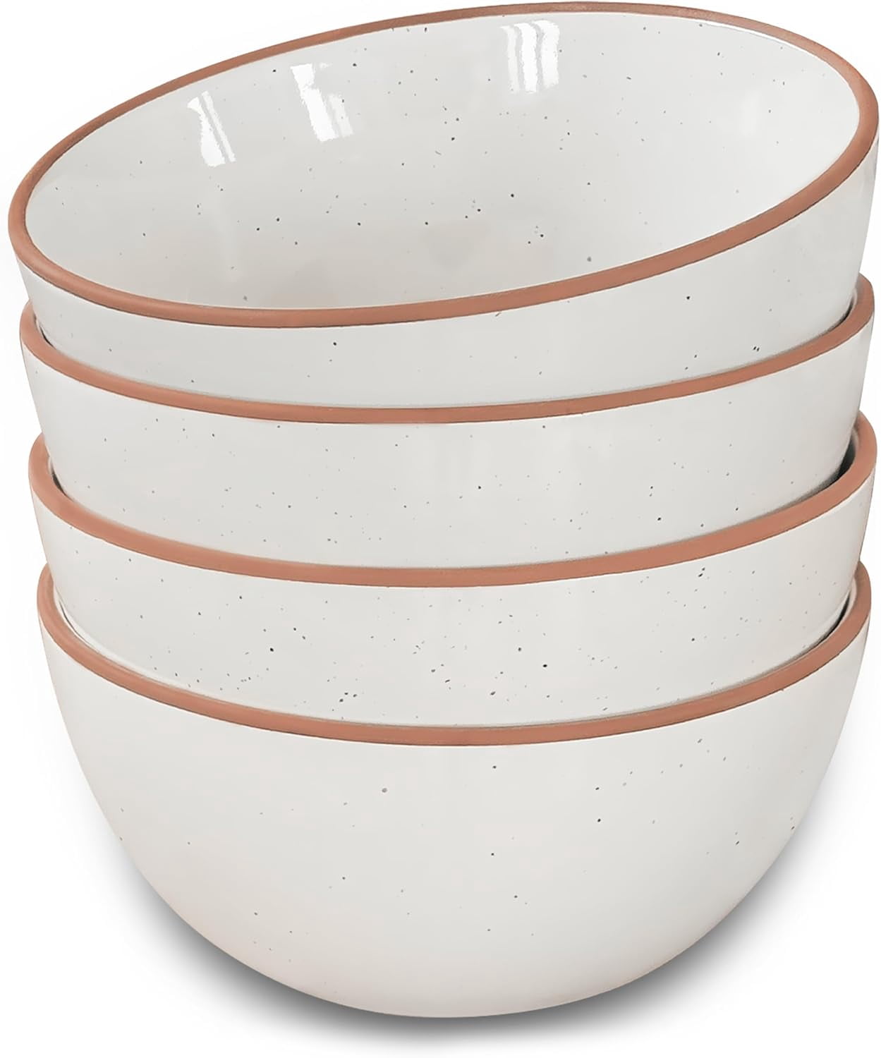 Ceramic Artisan Matte Bowls For Kitchen 28oz - Bowl Set of 4 - For ...