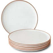 Vicrays Ceramic Dinner Plates Set, 10.5 Inch, 6 Pcs, Microwave ...