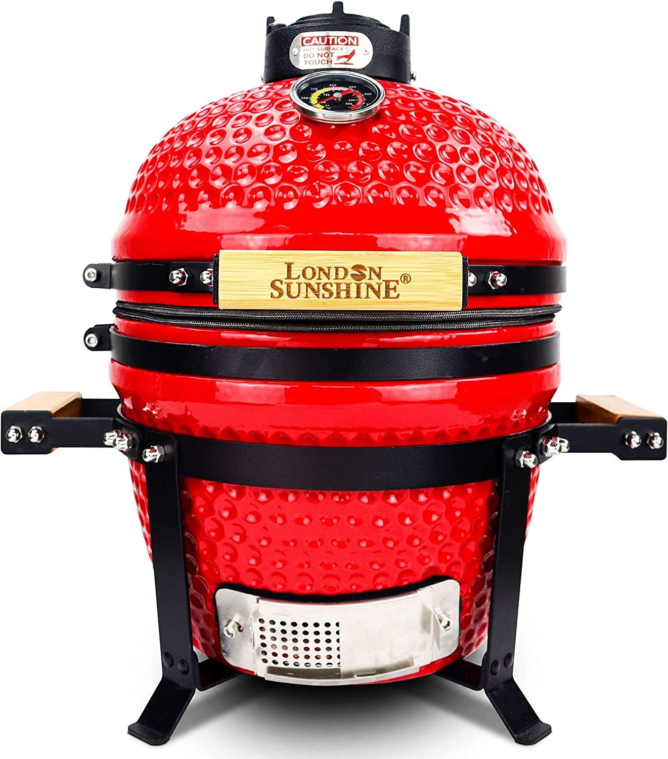 Ceramic BBQ Charcoal Kamado Grill 13 inch Portable Tabletop BBQ Grill ...