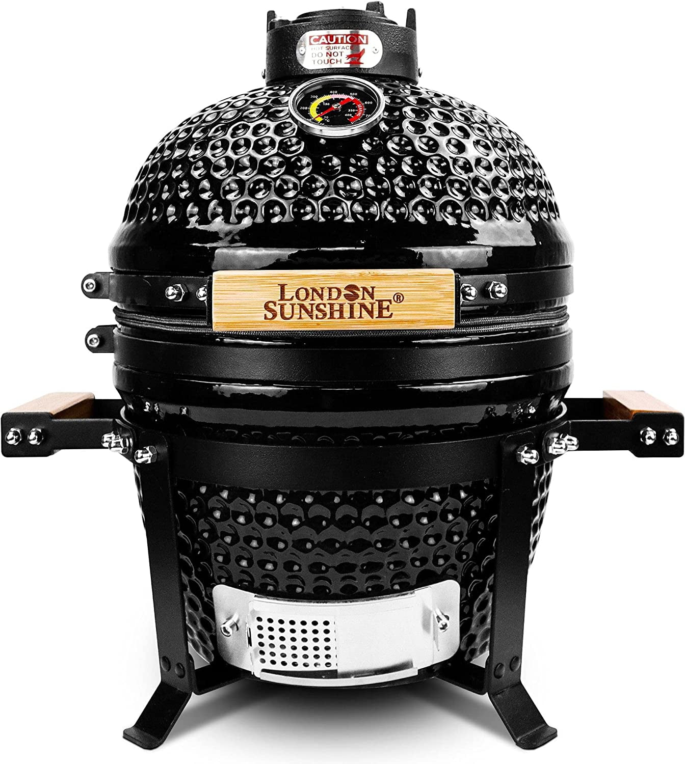 Ceramic BBQ Charcoal Kamado Grill 13 inch Portable Tabletop BBQ Grill ...