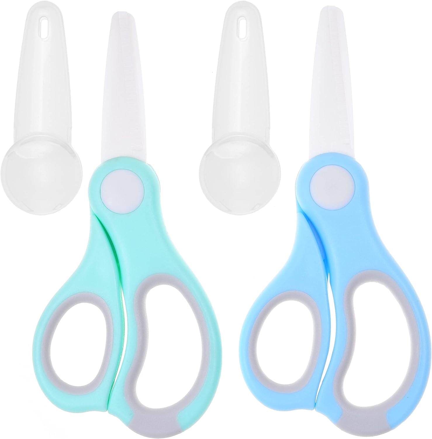 Ceramic Baby Food Scissors - Portable Shears Healthy Cutter with Dust ...
