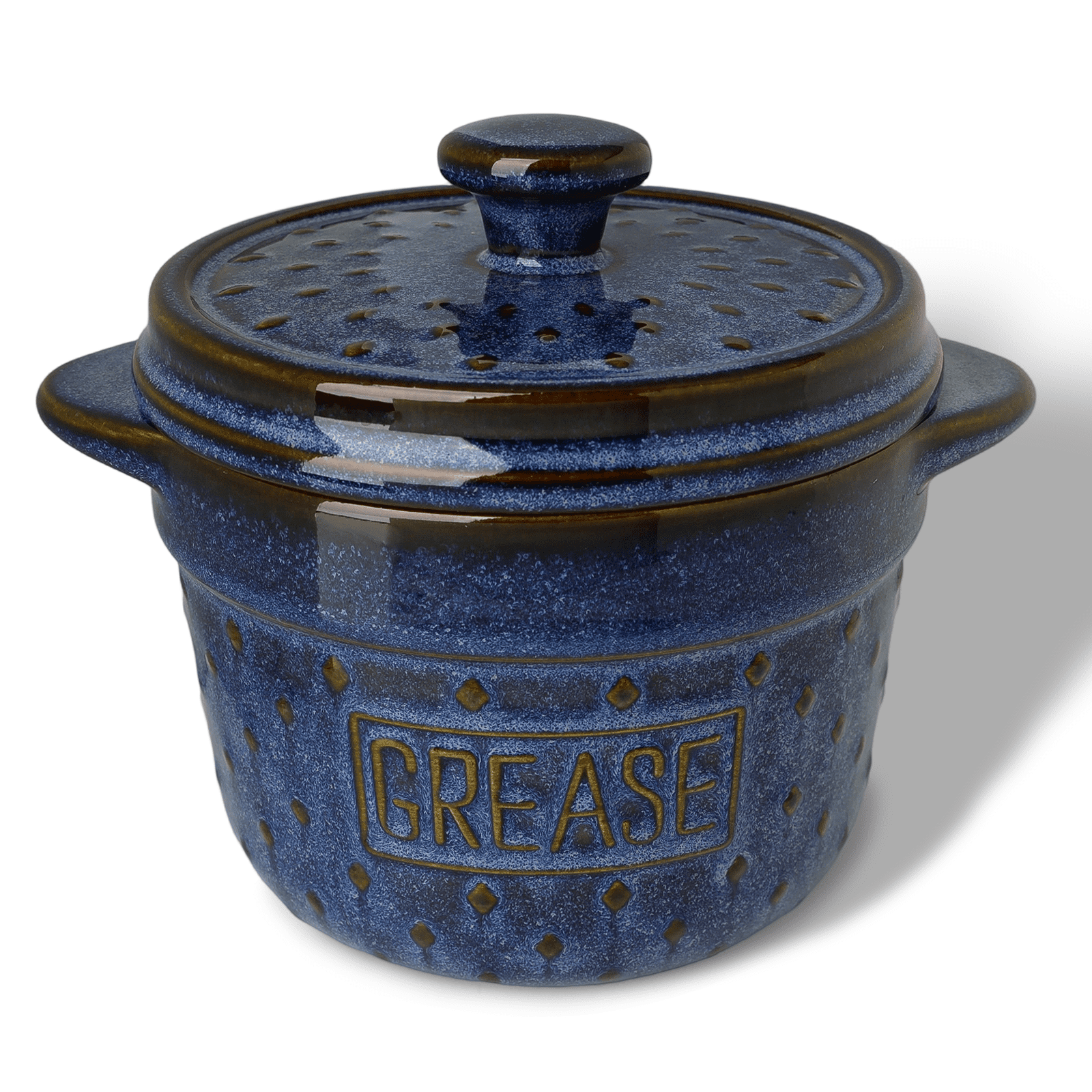 Ceramic Bacon Grease Container with Strainer, 18 oz Bacon Grease Keeper ...