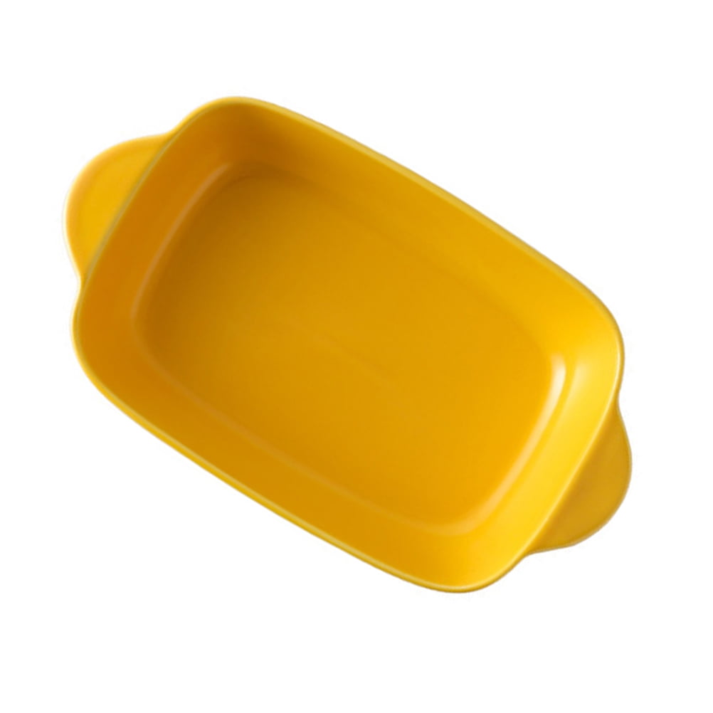 Ceramic Baked Rice Plate Bakeware Porcelain Baking Dish Dishes for Oven ...