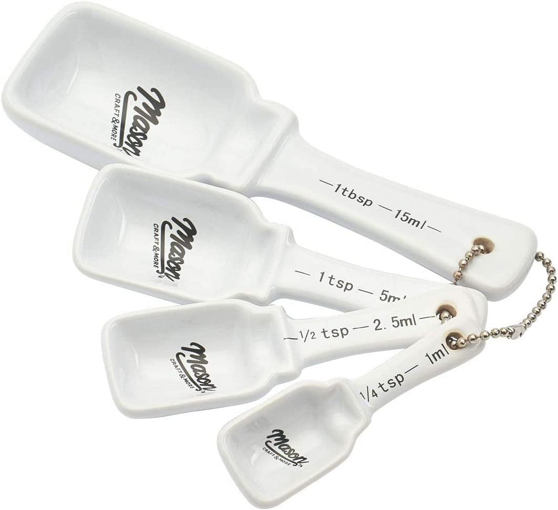 Ceramic Bakeware- Baking Round Cooking Recipe Cups Teaspoon Tablespoon ...