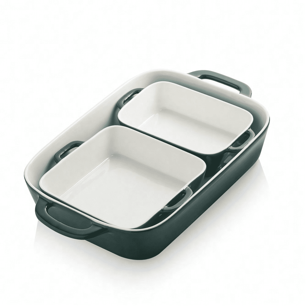 Ceramic Bakeware Set, Rectangular Baking Dish For Cooking, Kitchen ...