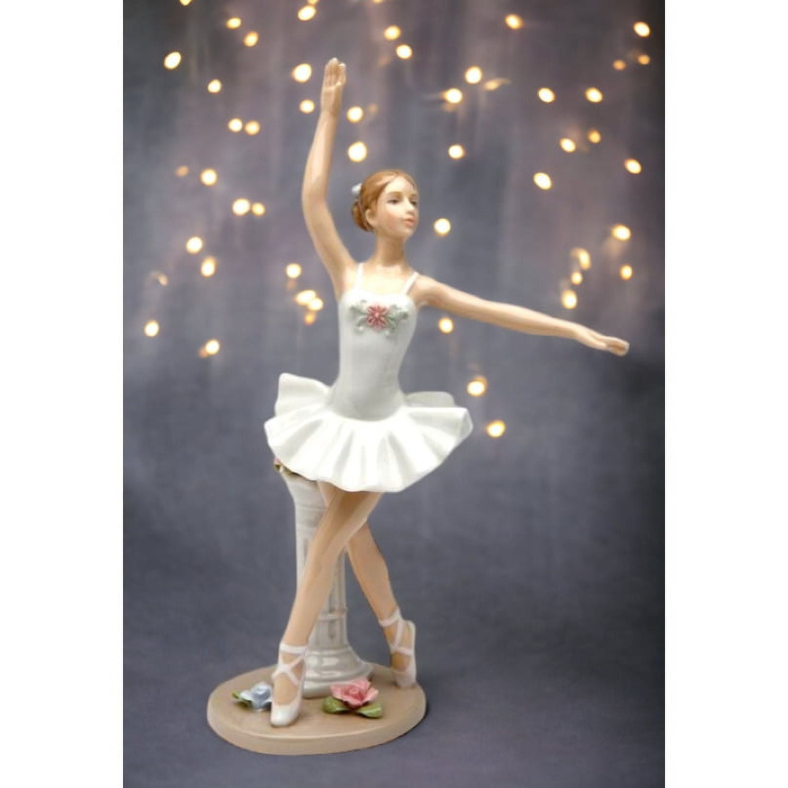 Ceramic Ballerina Figurine 4.25x3x7.25 Inches - Walmart.com