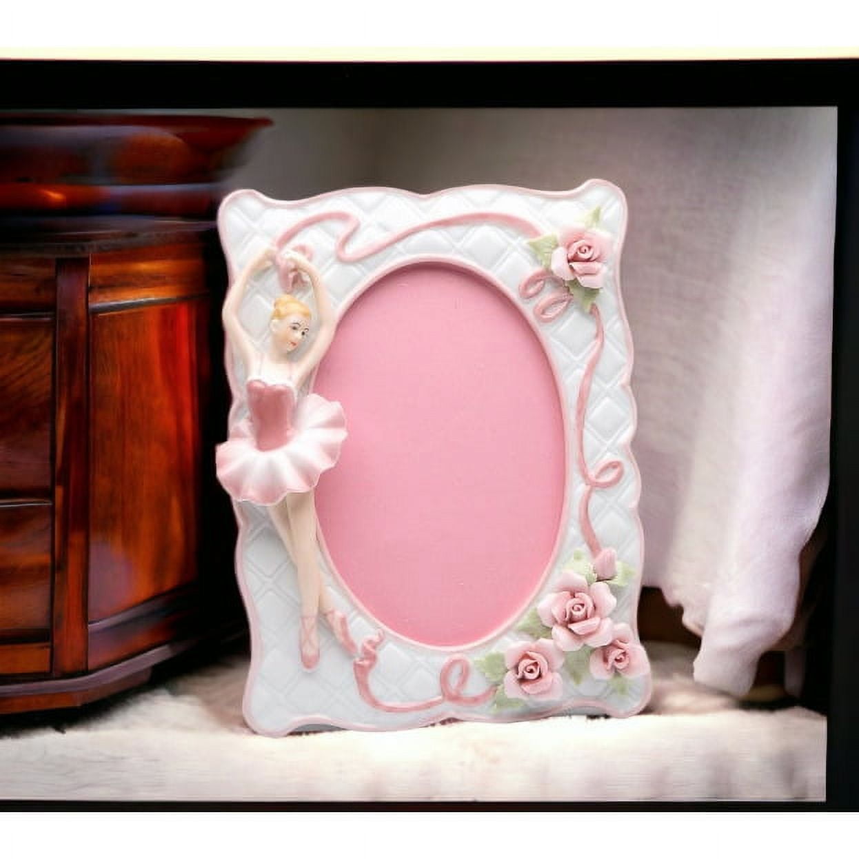 Ceramic Ballerina Picture Frame 6x8 - Walmart.com