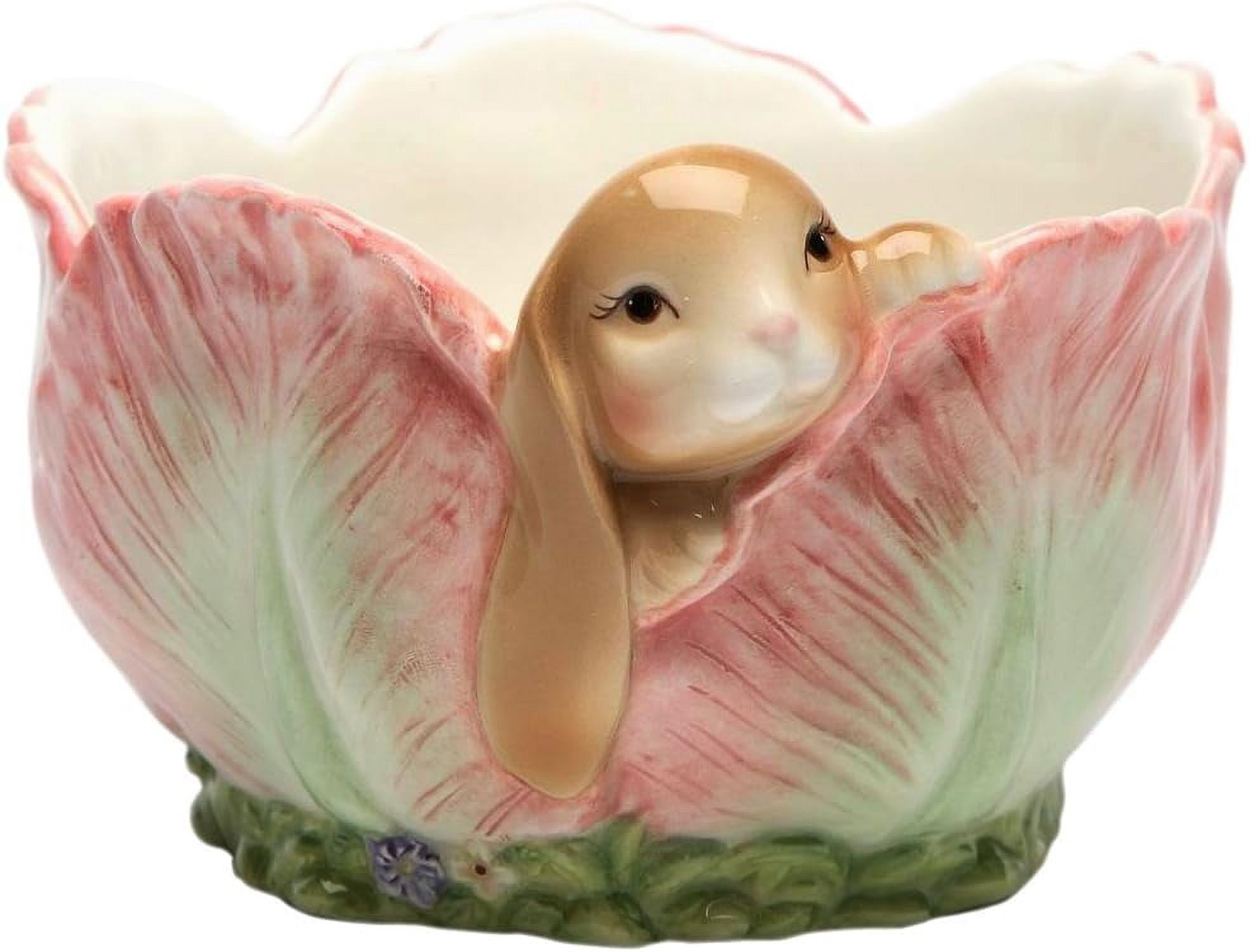 Ceramic Barn Yard Bunny Candy Bowl, 5-Inch Long, 2-3/4-Inch - Walmart.com