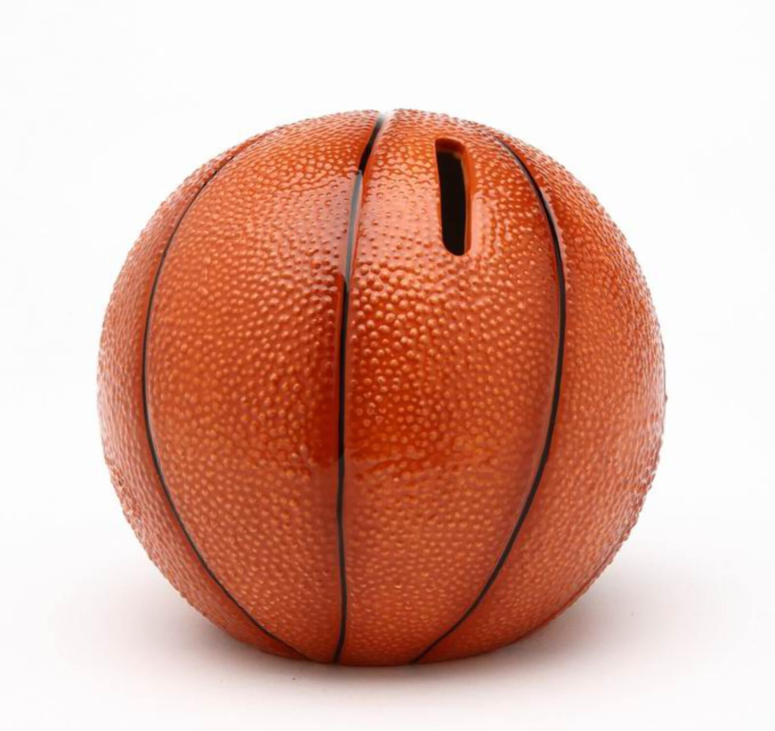 Ceramic Basketball Piggy Bank 4.75 Inch Kid's Room Game Room Home Decor ...