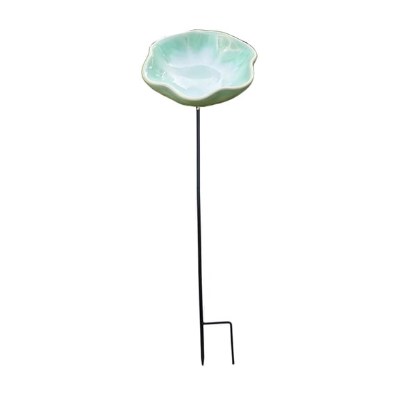 Ceramic Bee Butterfly Waterer with Metal Stake, Outdoor Garden ...