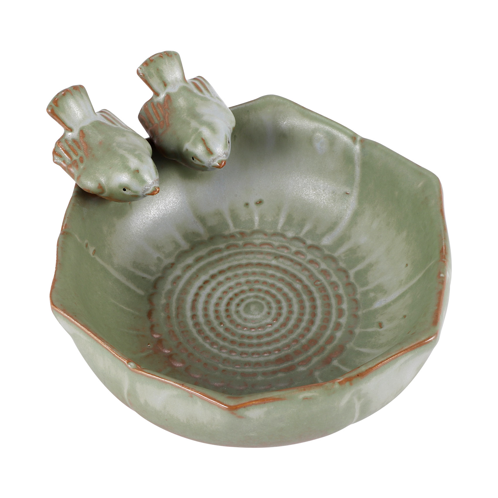 Ceramic Birth Baths Garden Decor Birth Feeder Ceramic Aquarium Retro ...