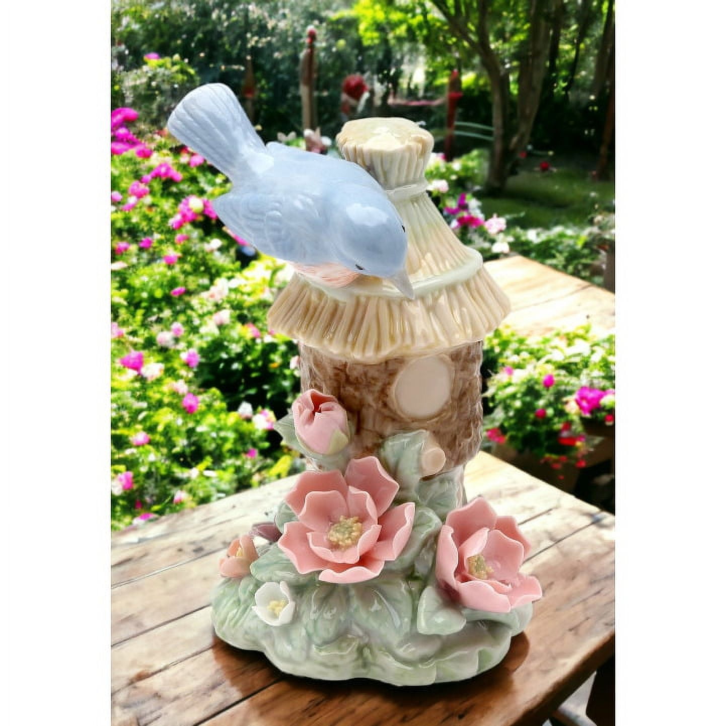 Ceramic Bluebird Birdhouse Figurine 3.75x3.25x5 Mom - Walmart.com