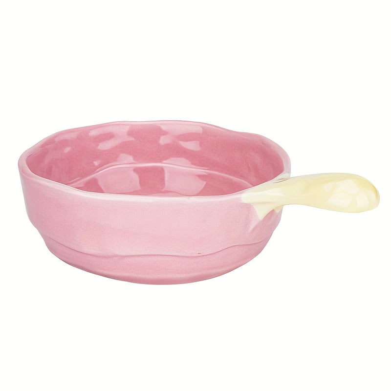 Ceramic Bowl with Handle Large Capacity, Multi Purpose Design ...