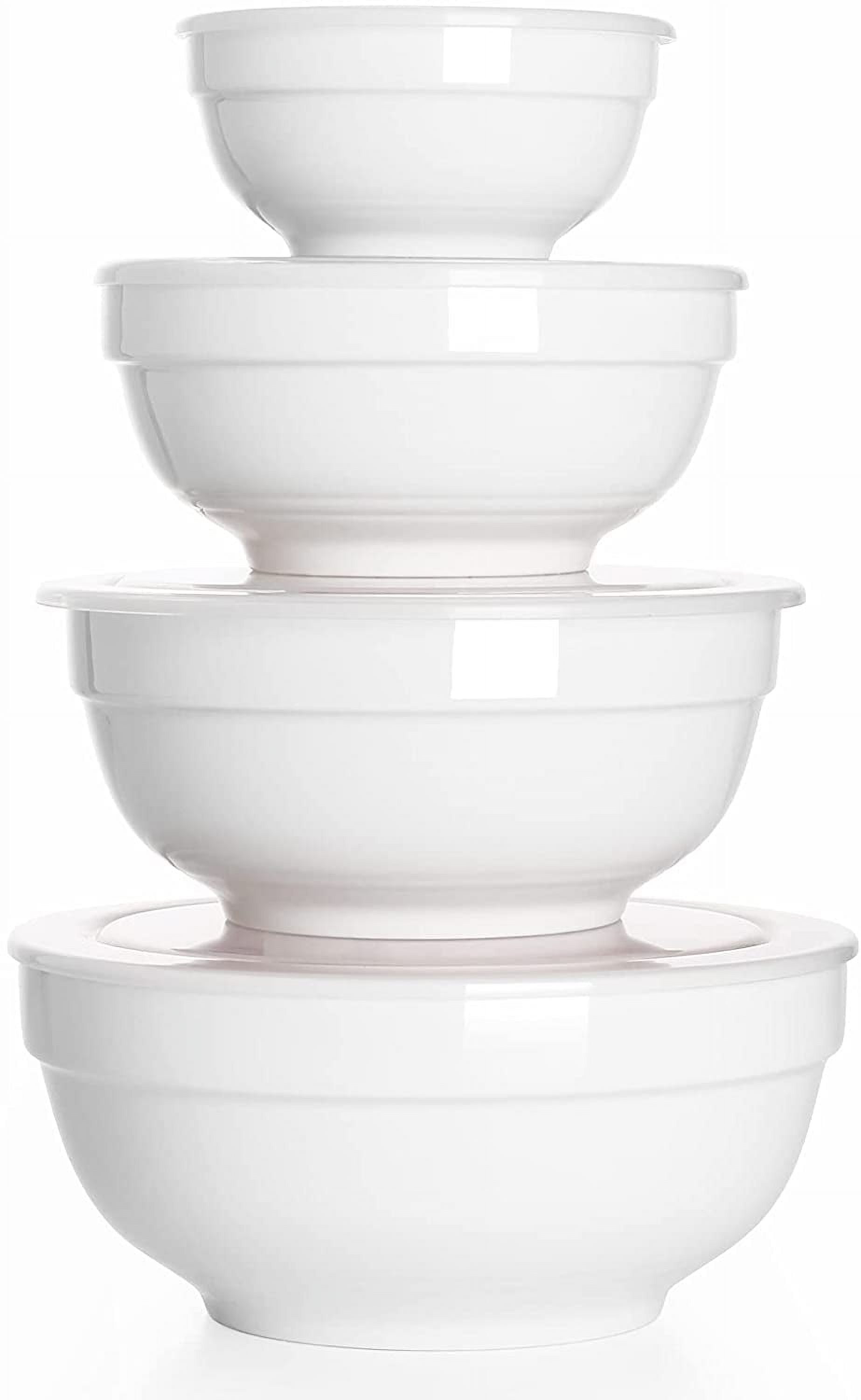 Ceramic Bowl Set with Lids, Serving Bowls with Lids, Food Storage ...