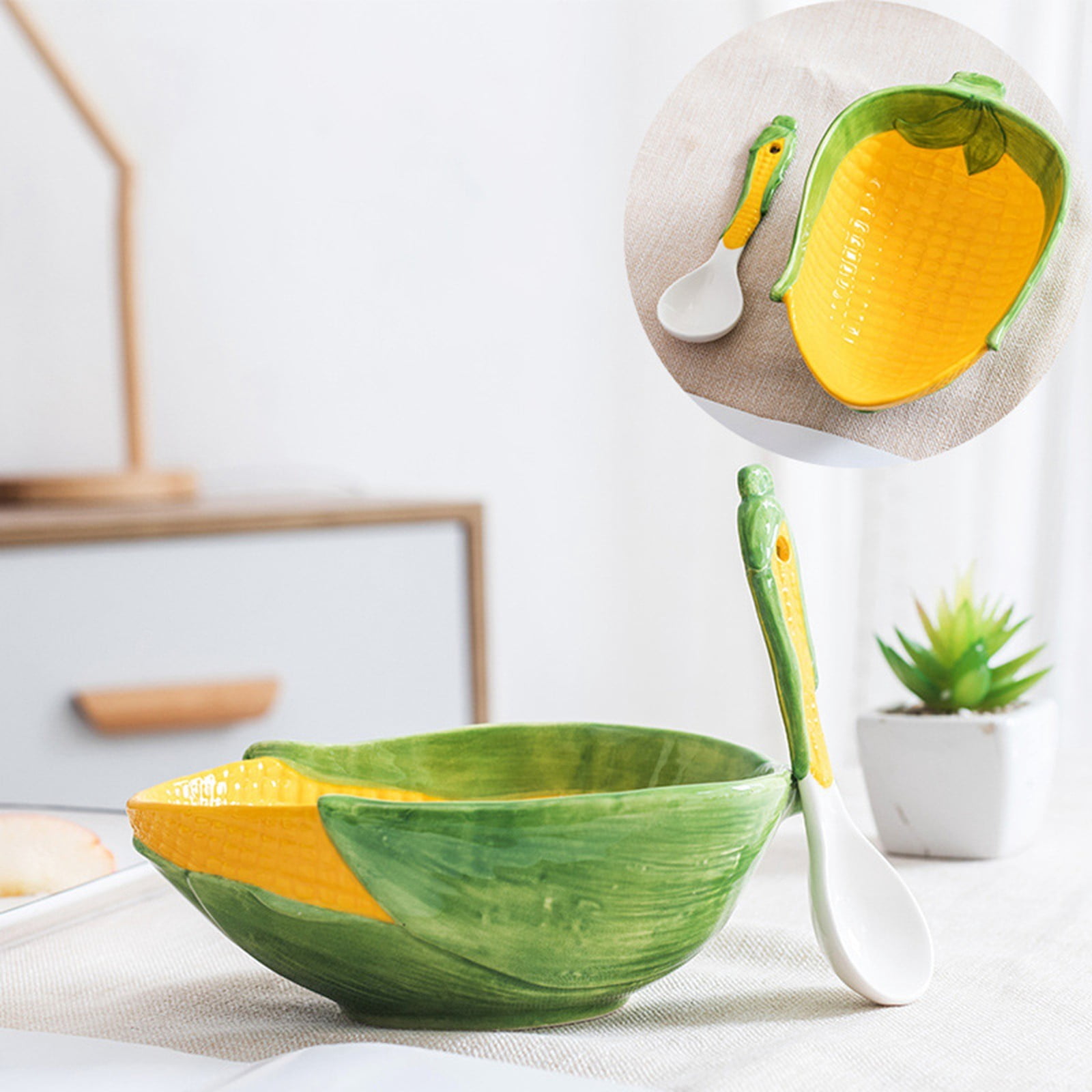 Ceramic Bowl Set Versatile Fruit//Kids Dish Hand Painted Home Tableware ...