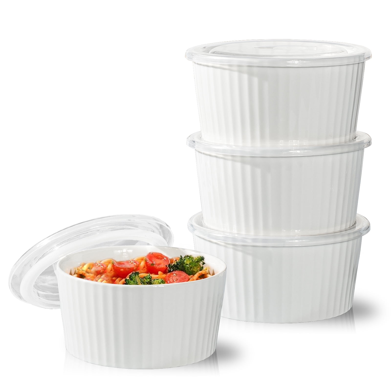 Ceramic Bowls with Lid - Microwave Soup Bowls with Lids Serving Bowls ...