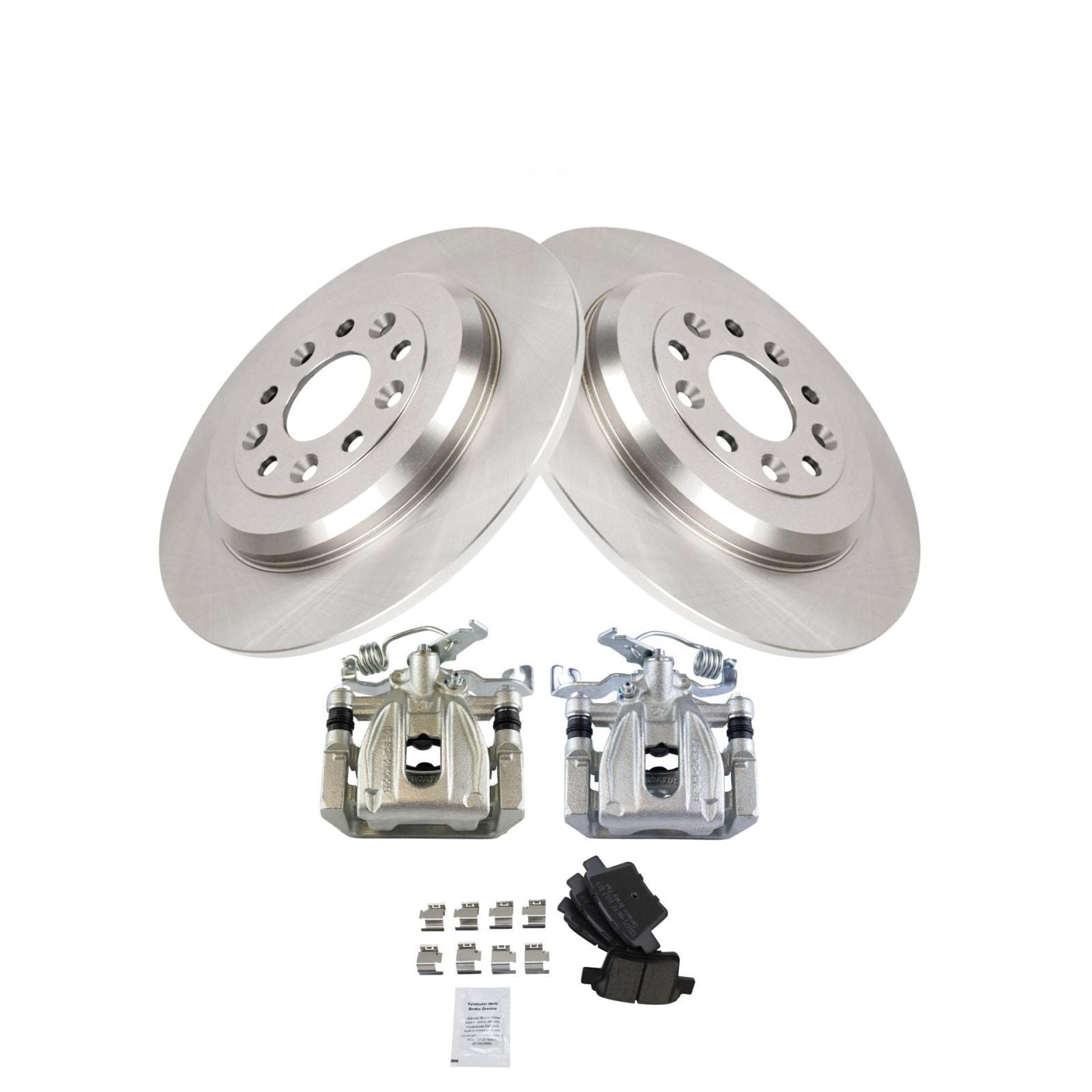 Ceramic Brake Pad, Rotor & Caliper Kit for Ford for Taurus for Five ...