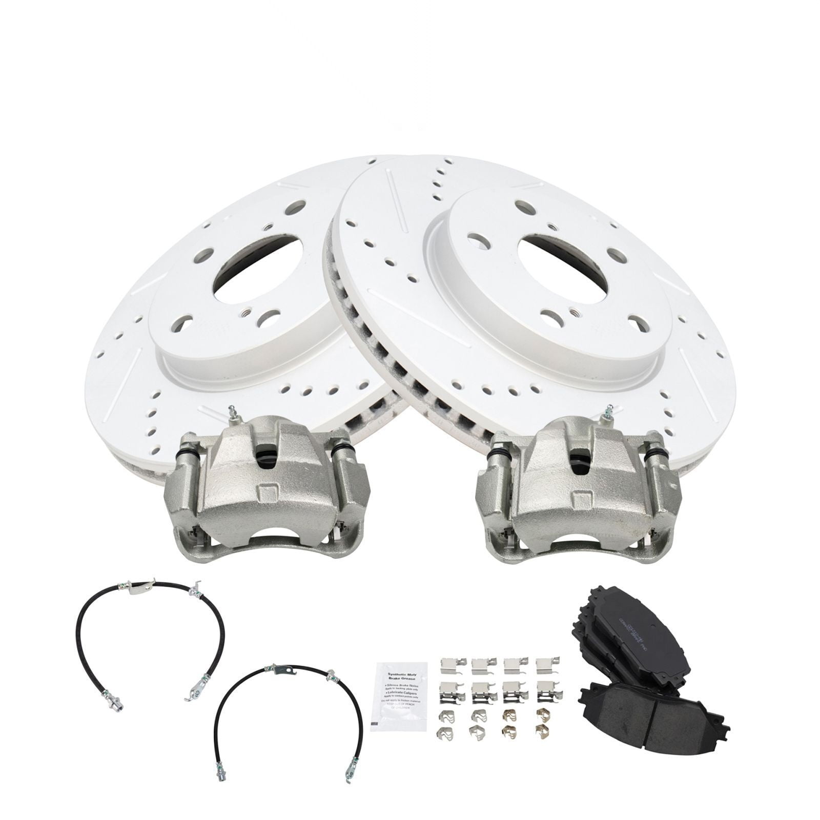 Ceramic Brake Pad & Rotor Kit for Toyota - Front Disc Brakes with ...