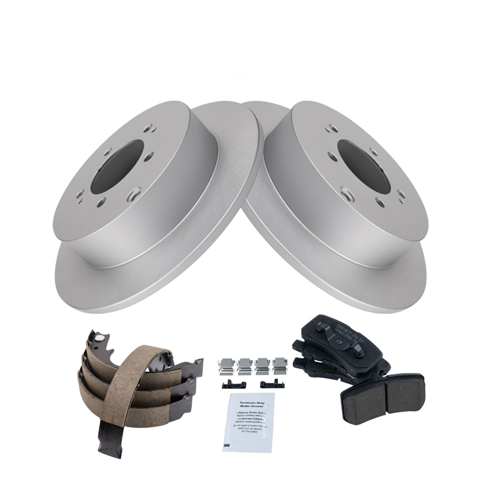 Ceramic Brake Pad & Rotor Kit for 2009-2014 for Mitsubishi for ...