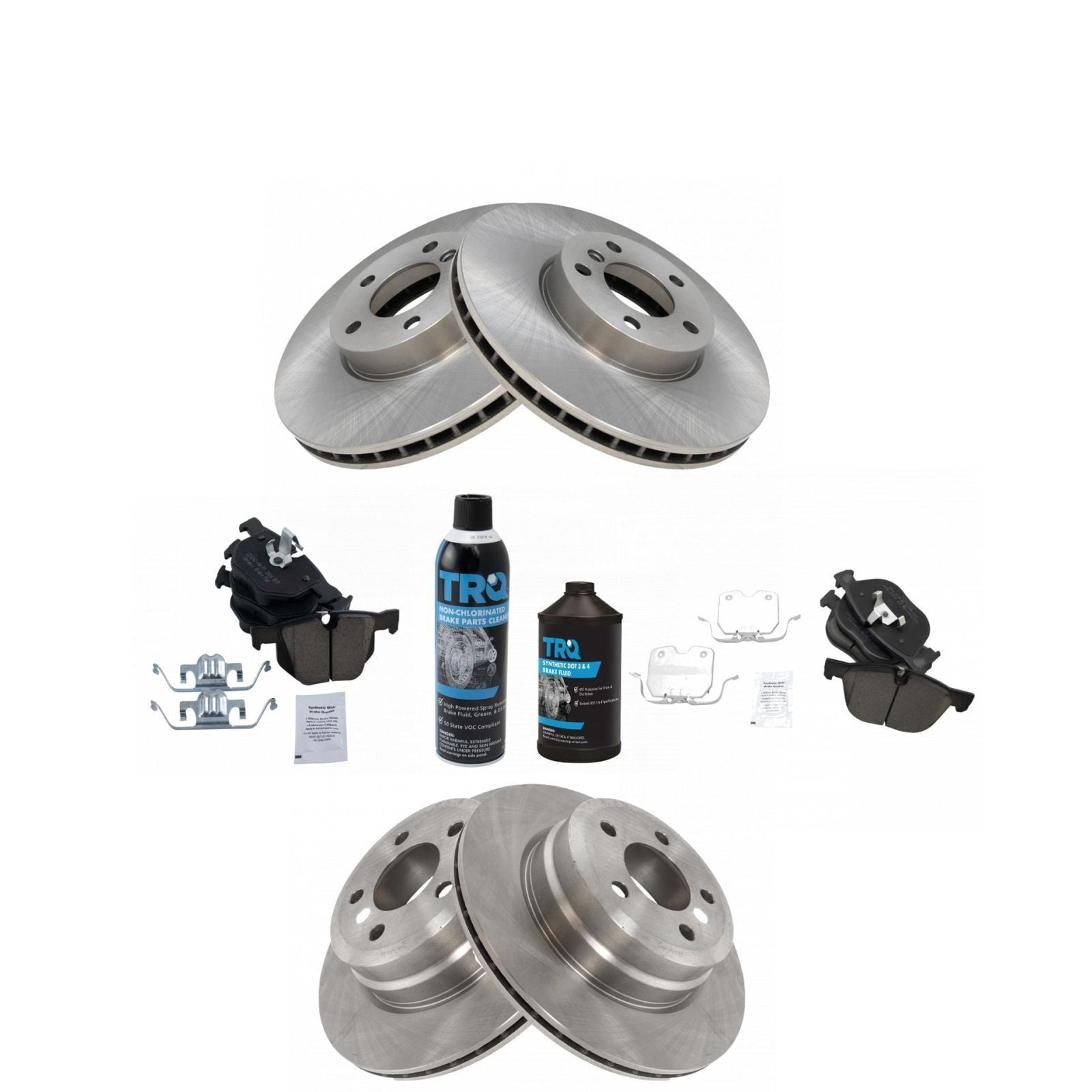 Ceramic Brake Pad & Rotor Kit for BMW X5 X6 (2007-2018) - Front & Rear ...