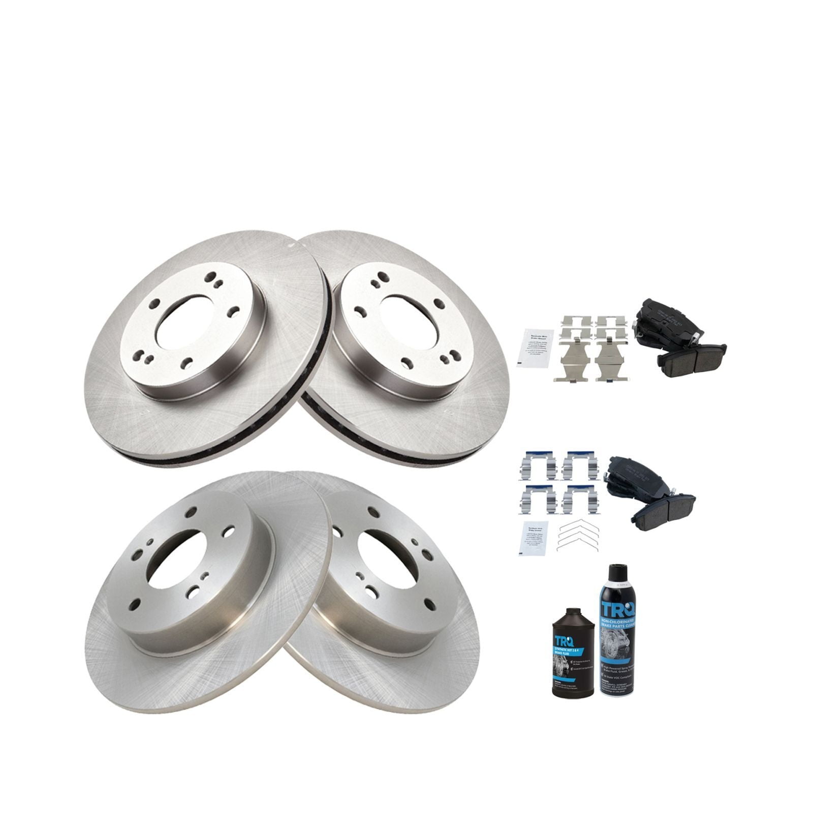 Ceramic Brake Pad & Rotor Kit with Chemicals for 1999 for Nissan ...