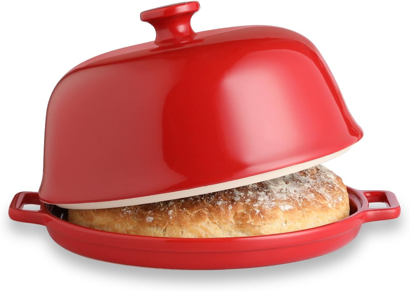 Ceramic Bread Oven with Lid, Large Sourdough Bread Baking Pan with ...