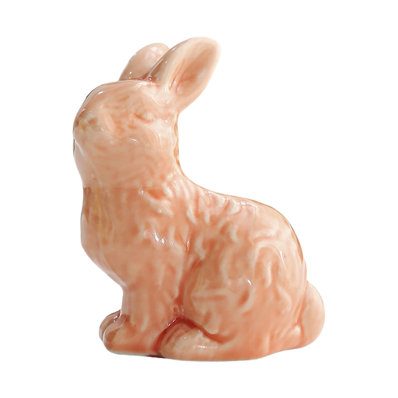 Ceramic Bunny Figurine Christmas Bunny Statue Easter Decorations Bunny ...