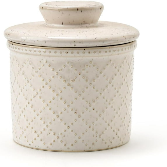 - Ceramic Butter Crock - Butter Dish with Lid for Countertop - Keep ...