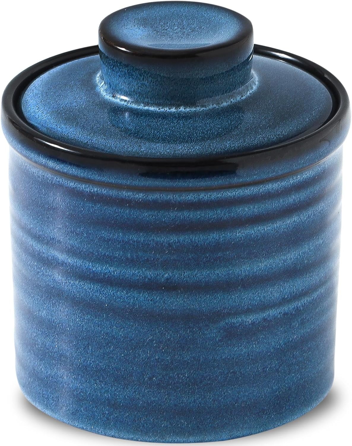 Ceramic Butter Crock with Lid, Butter Dish for Countertop with Water ...
