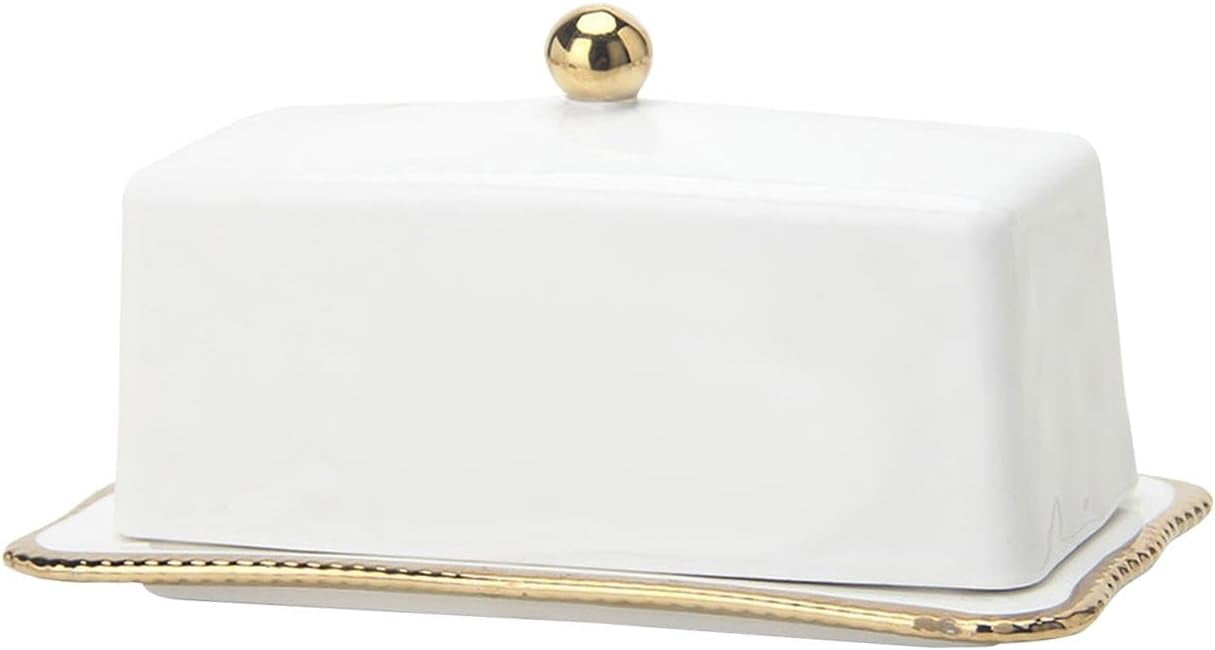 Ceramic Butter Dish Butters Container Dessert Display Tray Cheese ...