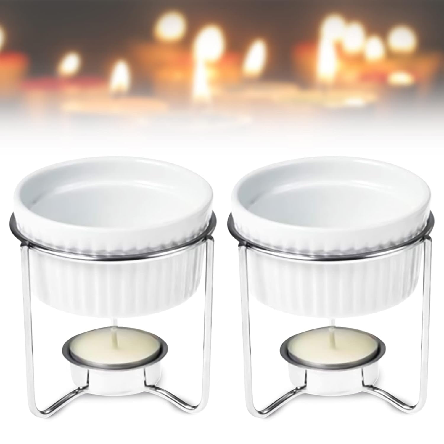 Ceramic Butter Warmers for seafood Butter Melter Set of 2 - Walmart.com
