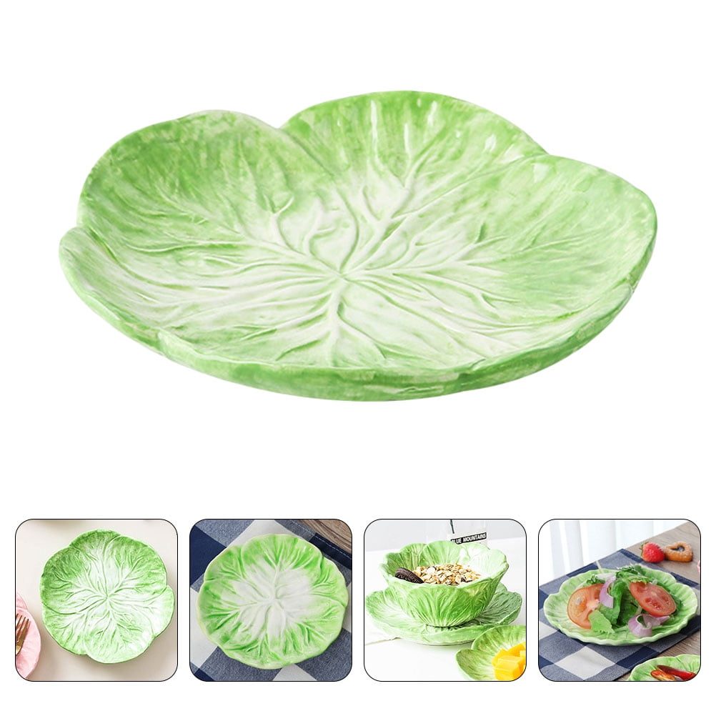 Ceramic Cabbage Plate Vegetable Dish: Creative Cabbage Serving Tray ...