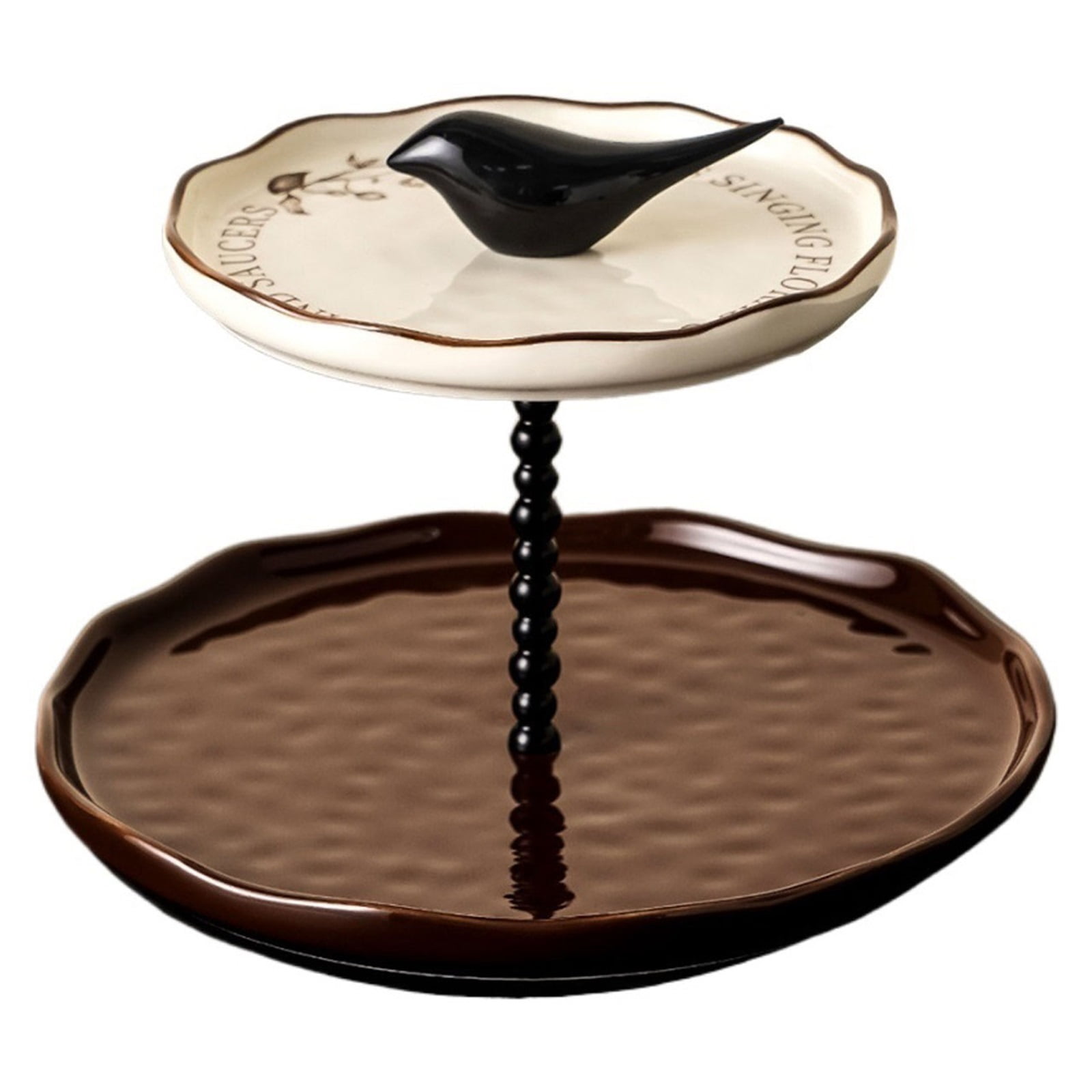 Ceramic Cake Stand, Cake Plate Display Server Tray, Durable Dessert ...