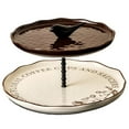 Ceramic Cake Stand, Cake Plate Display Server Tray, Durable Dessert ...