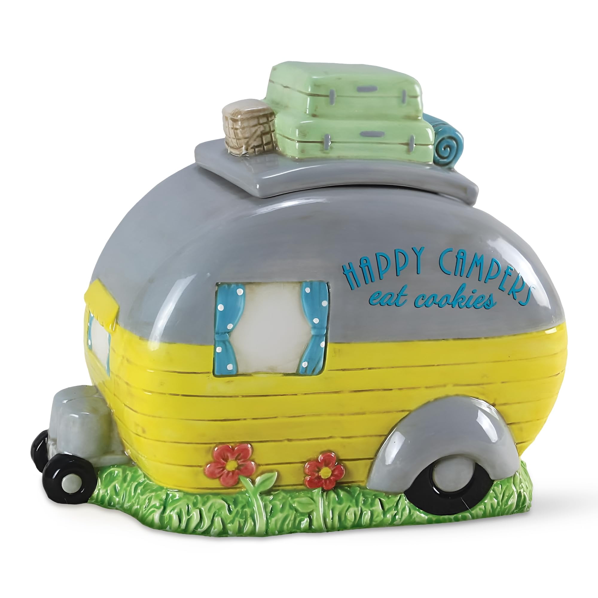 Ceramic Camper Cookie Jar Multicolor - Walmart.com