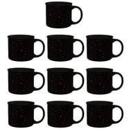 Curved Java Coffee Mug Set - 10 Pack - 12 Oz. - Stoneware Restaurant ...