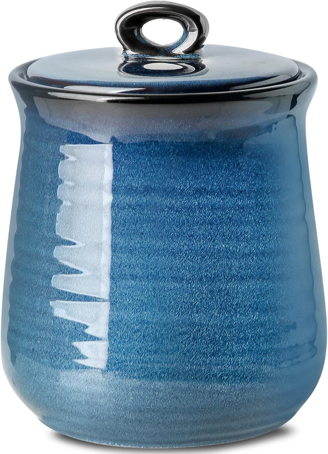 Ceramic Canister with Airtight Lid for Kitchen Counter, 88 Ounce Large ...