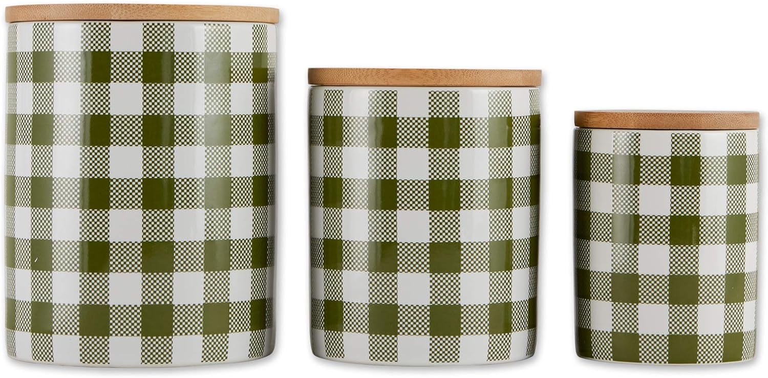 Ceramic Canister Sets for the Kitchen Food Safe Storage Containers with ...