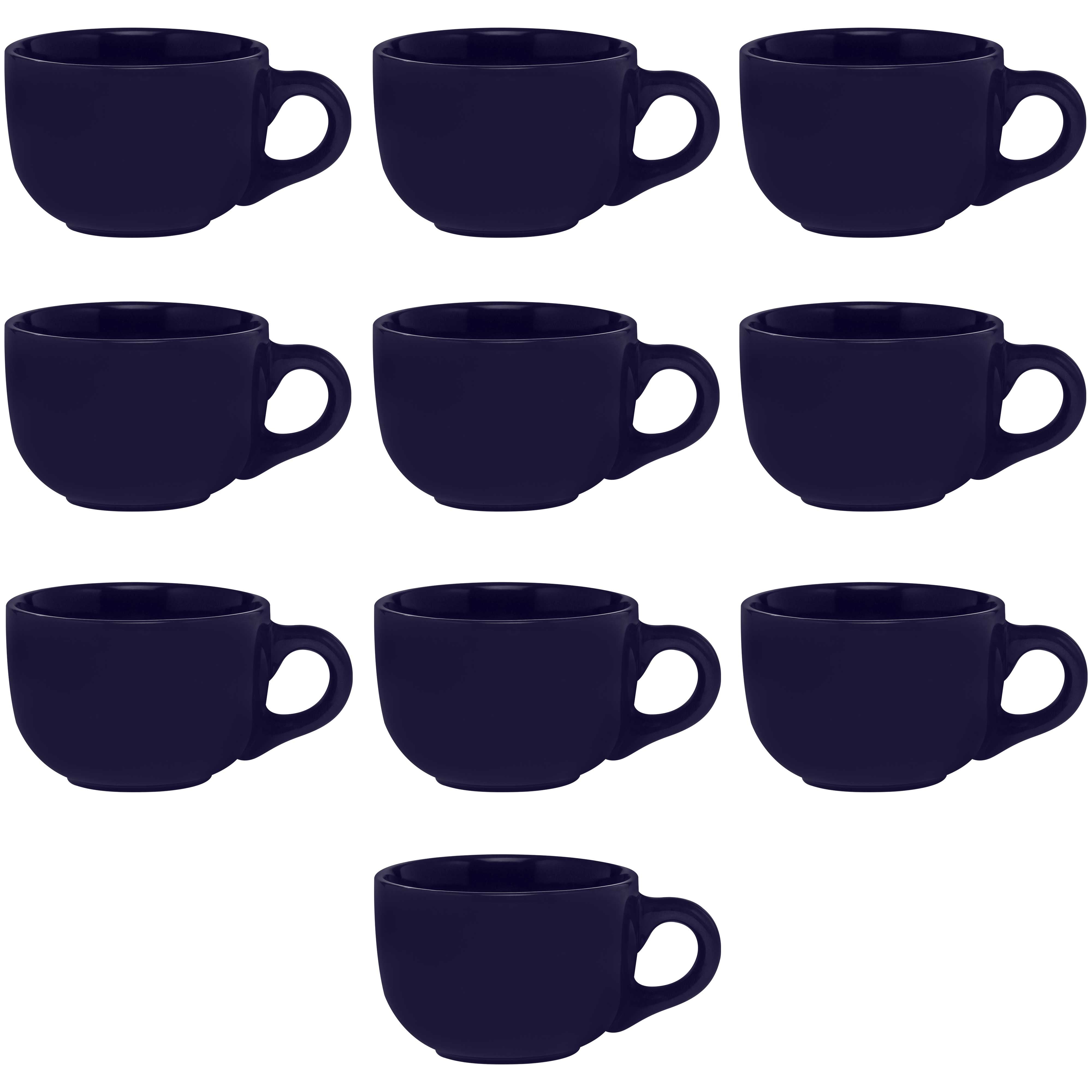 Ceramic Cappuccino Mugs 18 oz. Set of 10, Bulk Pack - Perfect for ...