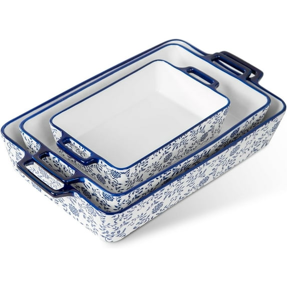 Ceramic Casserole Dishes for Oven - Bakeware Set - Baking Dish ...