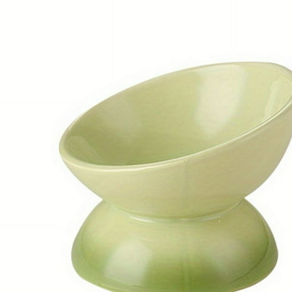 Ceramic Cat Bowl Pet Accessories Drink Water Bowl Diagonal High Feet ...