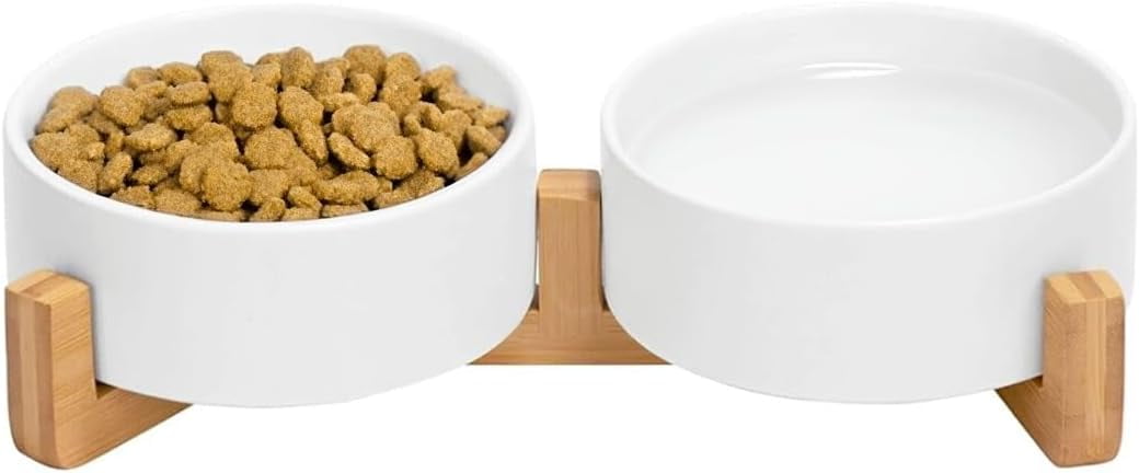 Ceramic Cat and Small Dog Bowl Set – Modern Indoor Small Size Pet Food ...